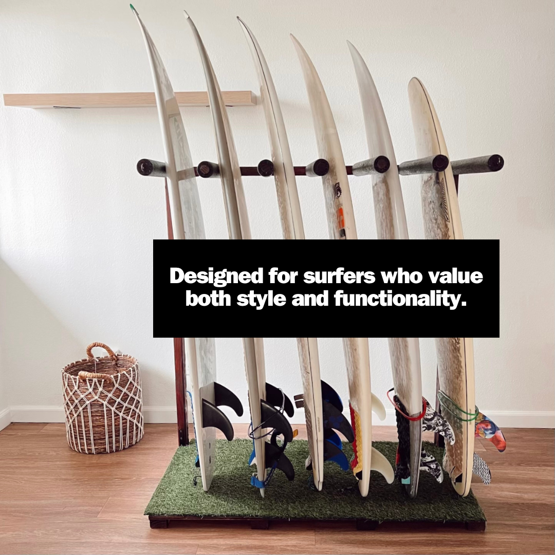 6 Board - Vertical Freestanding Surfboard Rack – Socal Surf Rackz