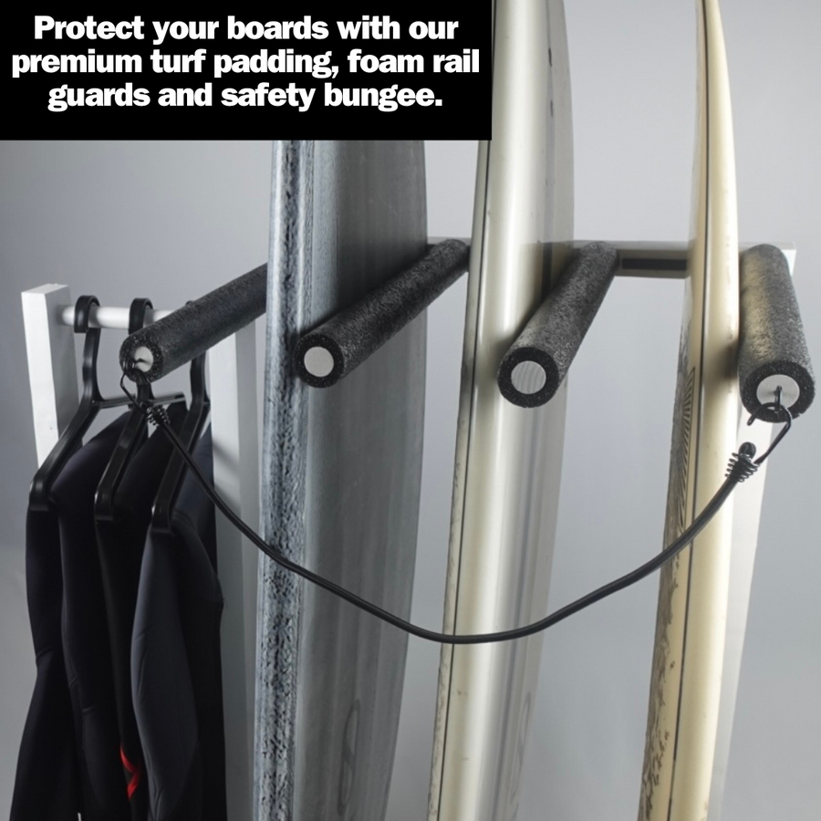 3 Board - Vertical Freestanding Surfboard and Wetsuit Rack – Socal Surf ...